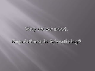 Regulations in Advertising | PPTX