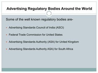 Regulations in Advertising | PPTX