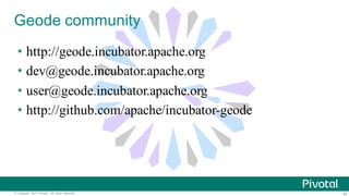 Building Scalable Applications using Pivotal Gemfire/Apache Geode | PPT