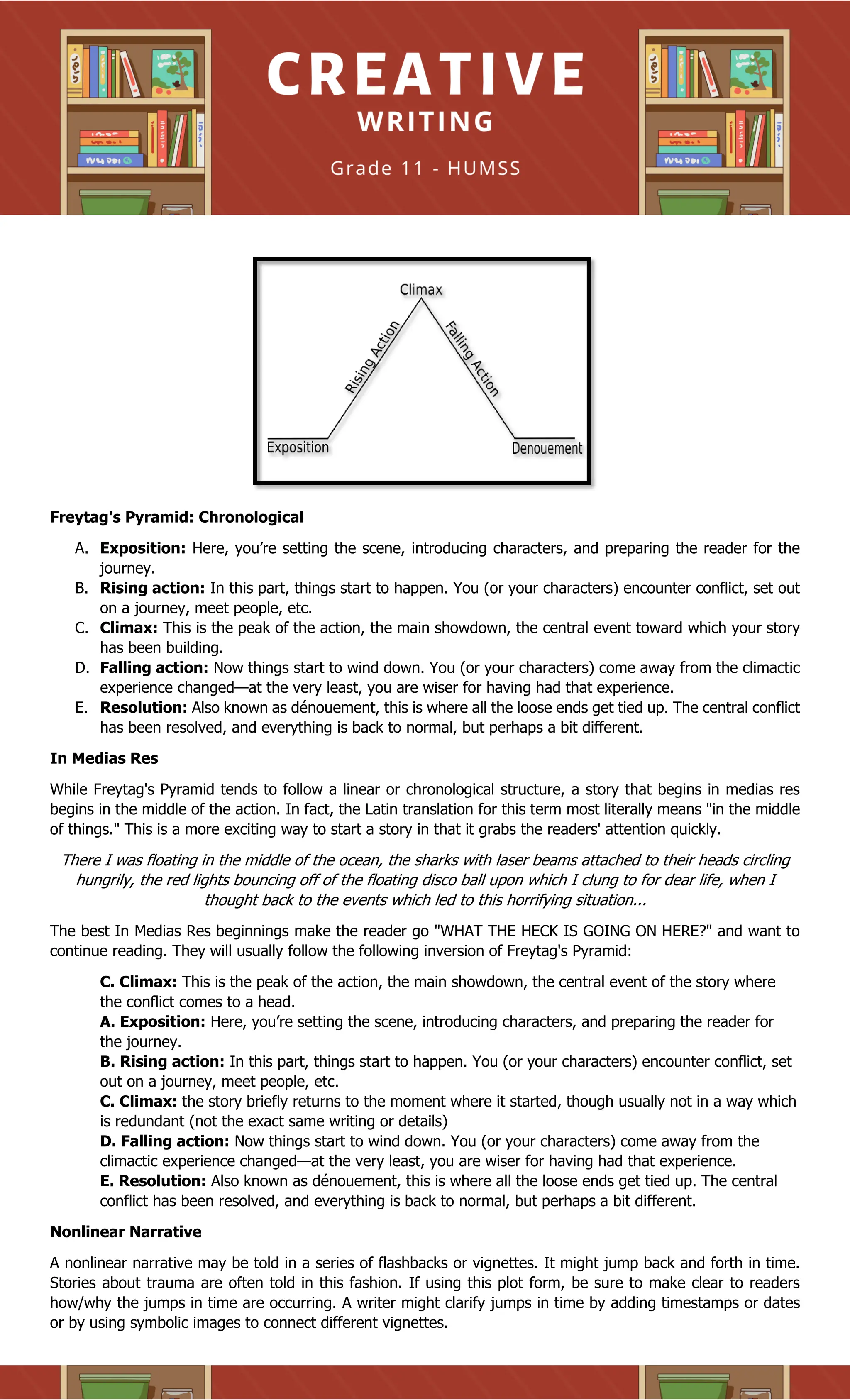 IM Creative Writing - Grade 11 [Midterms] | PDF