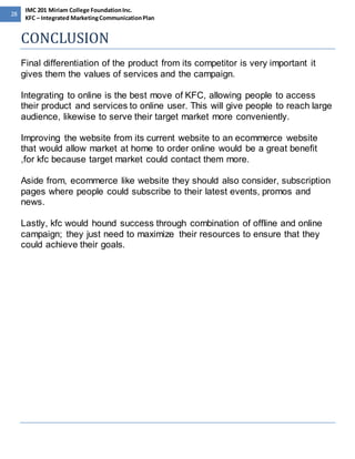 KFC | DOCX | Advertising Industry | Industries