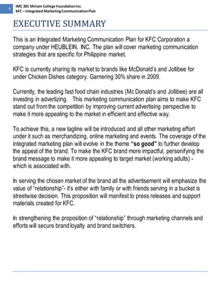 KFC | DOCX | Advertising Industry | Industries