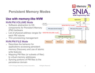 IMCSummit 2015 - Day 2 Developer Track - The NVM Revolution | PPT