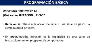 Ing. Mecatrónica, Prog. Básica U3 control de flujo | PPTX