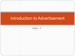 IMC Integrated marketing communication Unit - 1.pptx