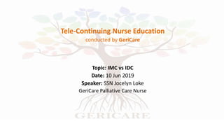 IMC vs IDC | PPTX