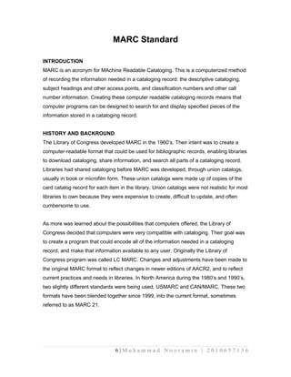 UiTM IM110 IMD253 : ORGANIZATION OF INFORMATION (IMD253) Individual ...