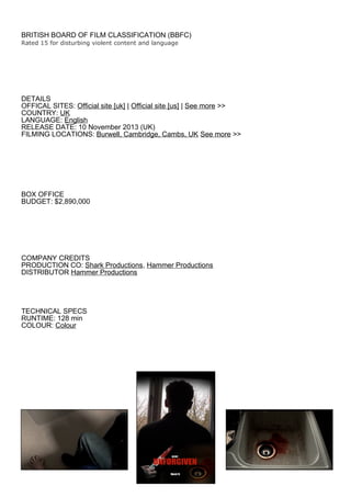 Imdb blank template (1) | PDF