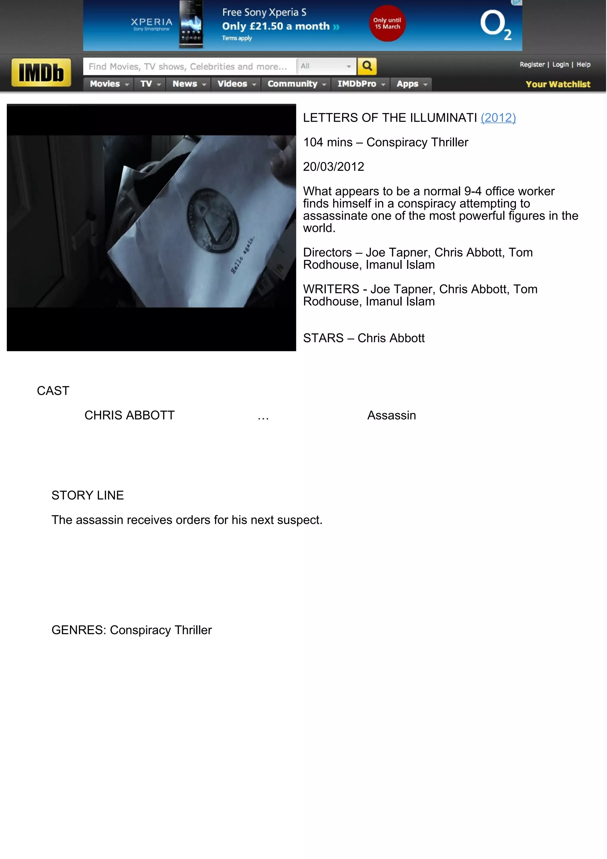 Imdb review | DOC | Crime & Harmful Acts to Individuals, Society ...