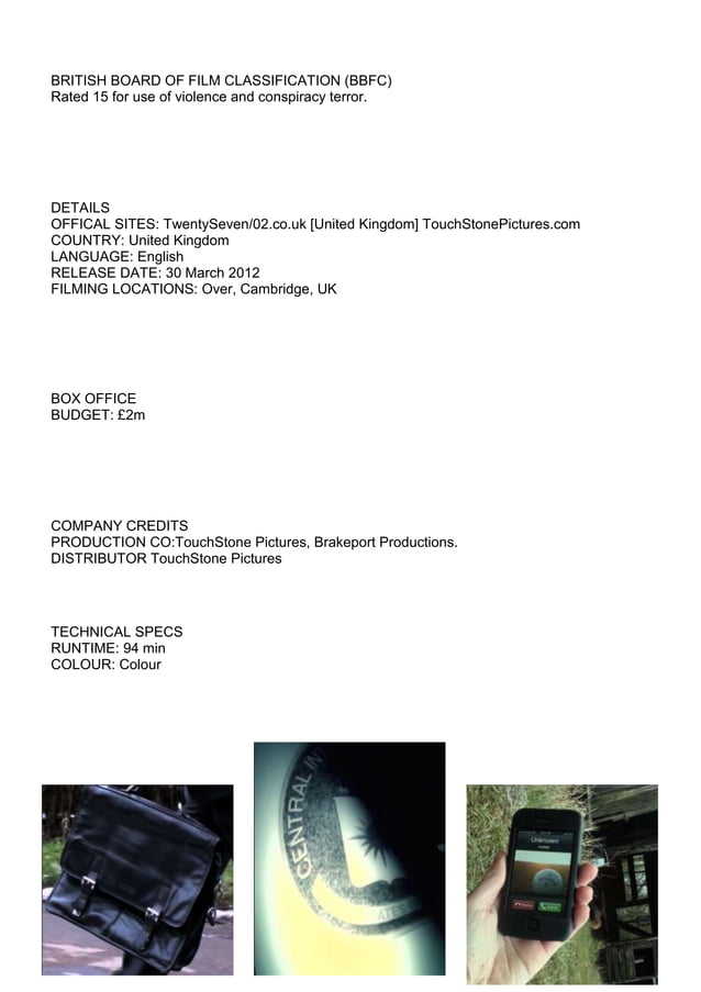 Imdb template | DOC | Movies | Entertainment