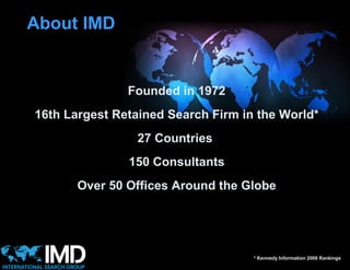 IMD Corporate Presentation | PDF
