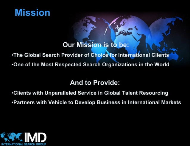 IMD Corporate Presentation | PPT