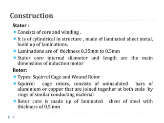 Single phase induction motor Design.pptx | Physics | Science