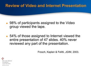 Preliminary Findings from a Randomized Mixed-Methods Cross-Over Study ...