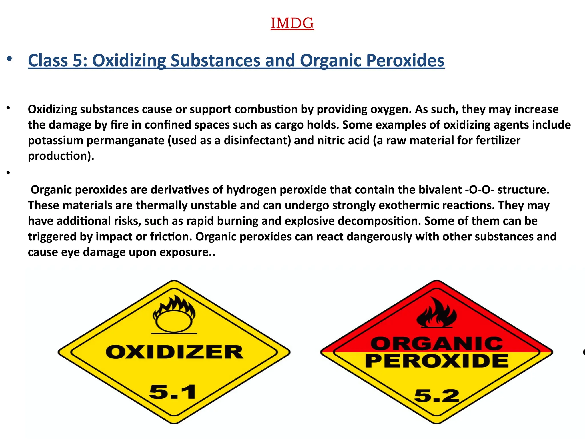 IMDG Code various classes intrduction.pptx