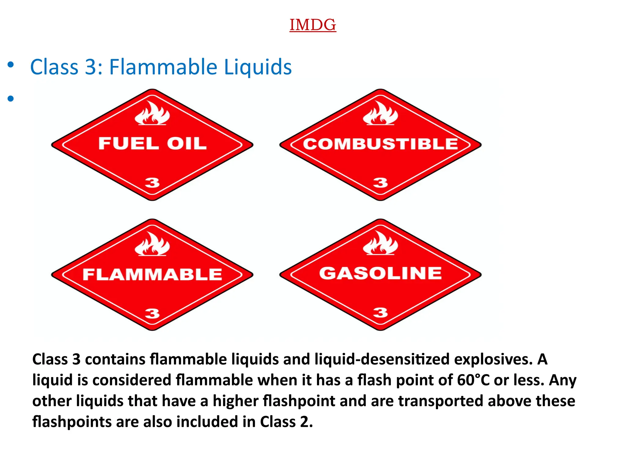 IMDG Code various classes intrduction.pptx