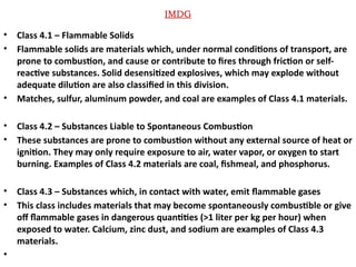 IMDG Code various classes intrduction.pptx