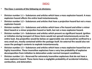 IMDG Code various classes intrduction.pptx