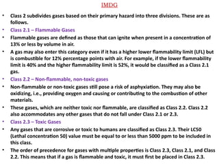 IMDG Code various classes intrduction.pptx