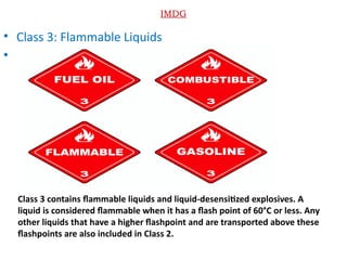 IMDG Code various classes intrduction.pptx