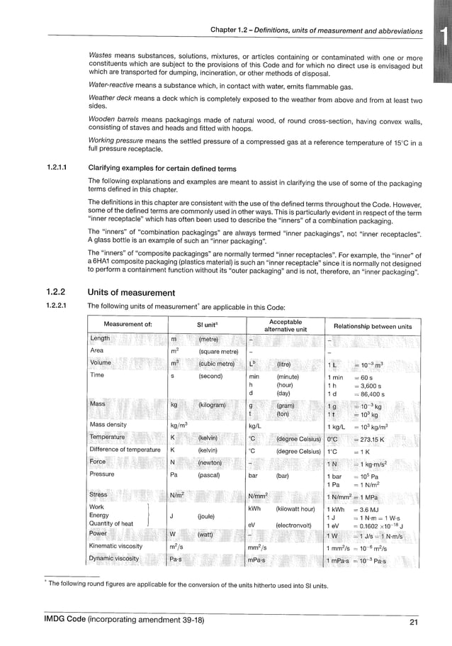 International Maritime Dangerous Goods (IMDG code) | PDF