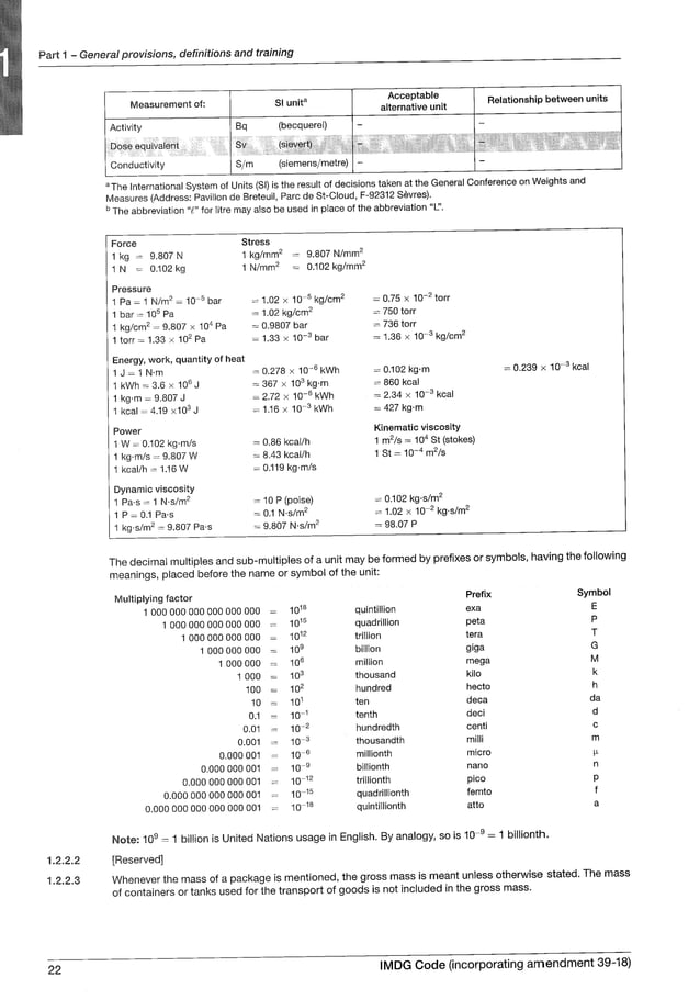 International Maritime Dangerous Goods (IMDG code) | PDF