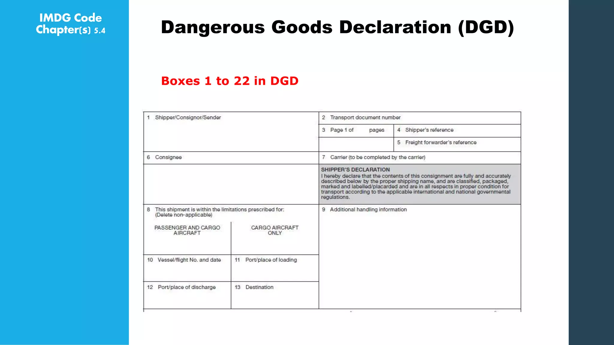 IMDG CODE Consignment Procedure | PDF
