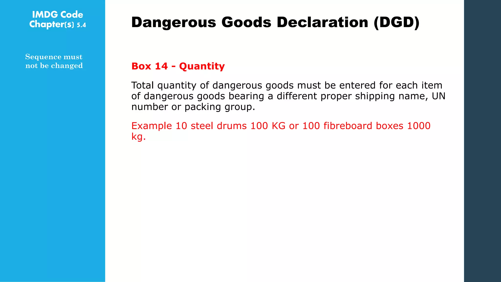 IMDG CODE Consignment Procedure | PDF