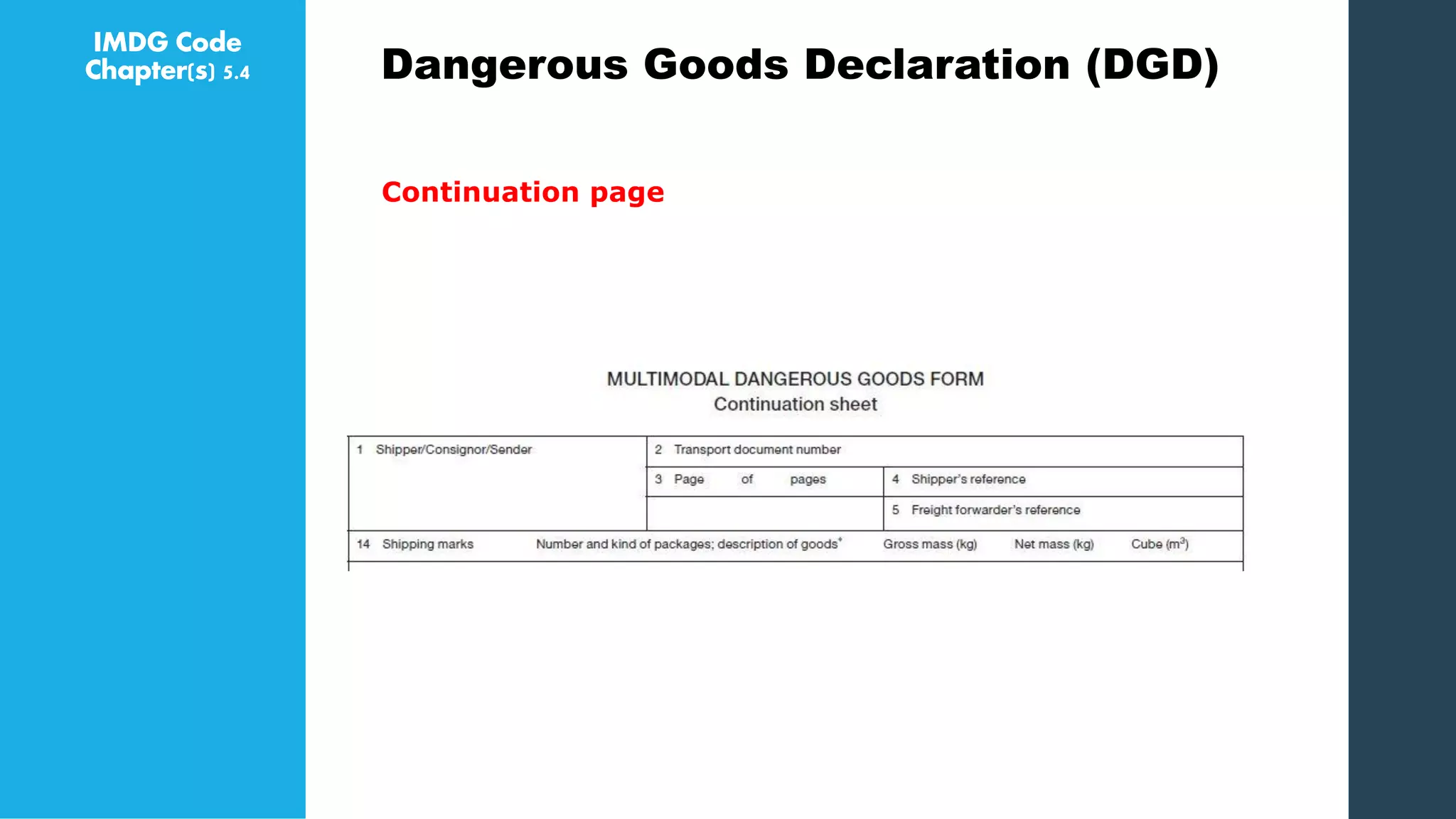 IMDG CODE Consignment Procedure | PDF