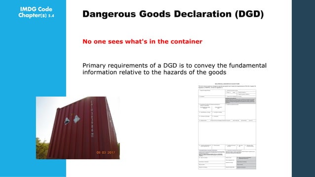 IMDG CODE Consignment Procedure | PPT