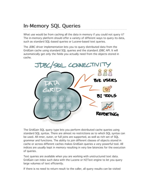 In-Memory Data Grids: Explained... | PDF