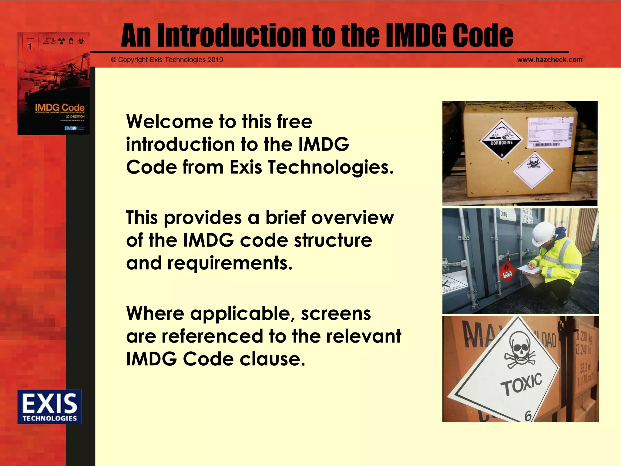 İMDG CODES | PPT