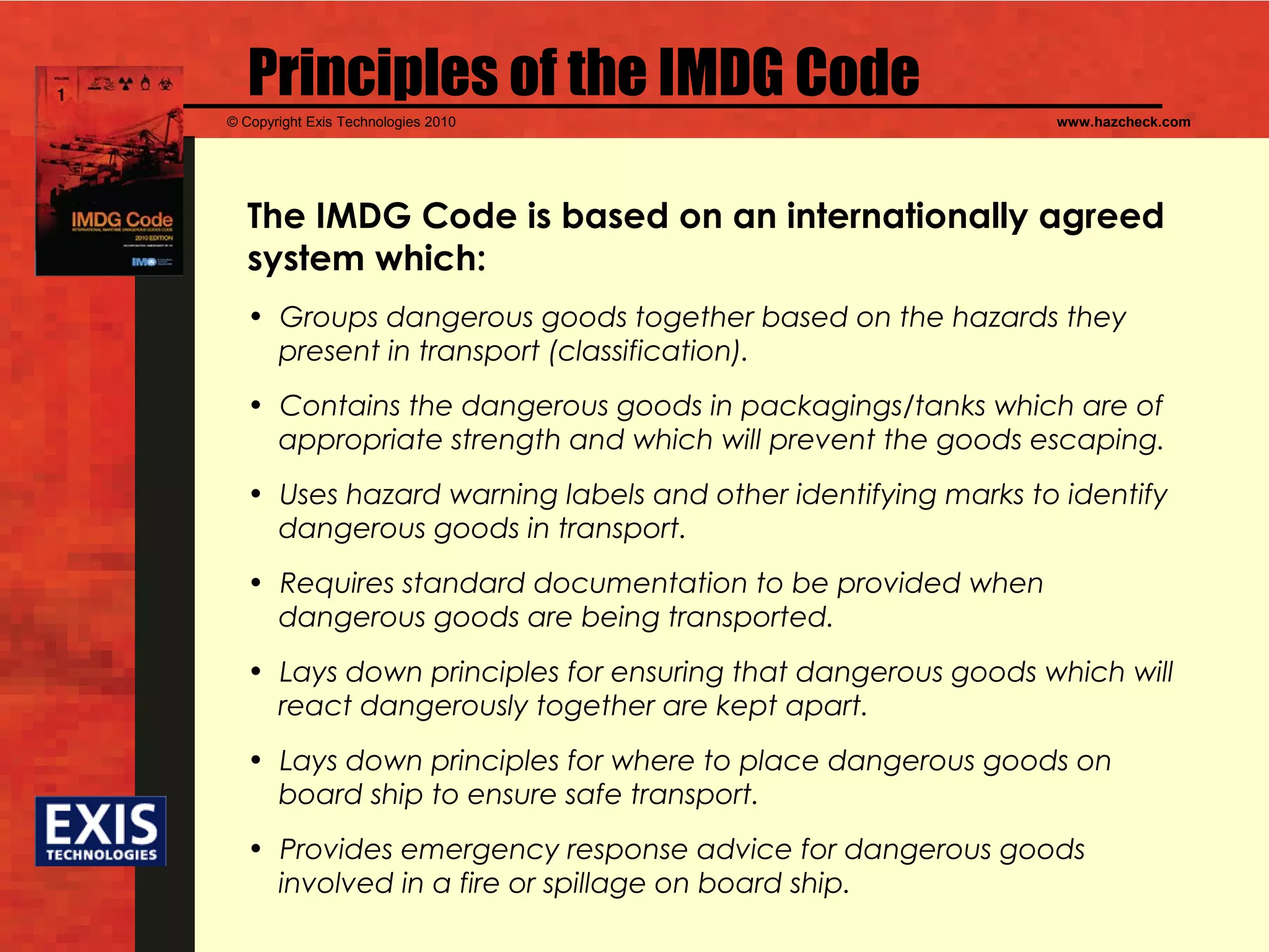 İMDG CODES | PPT