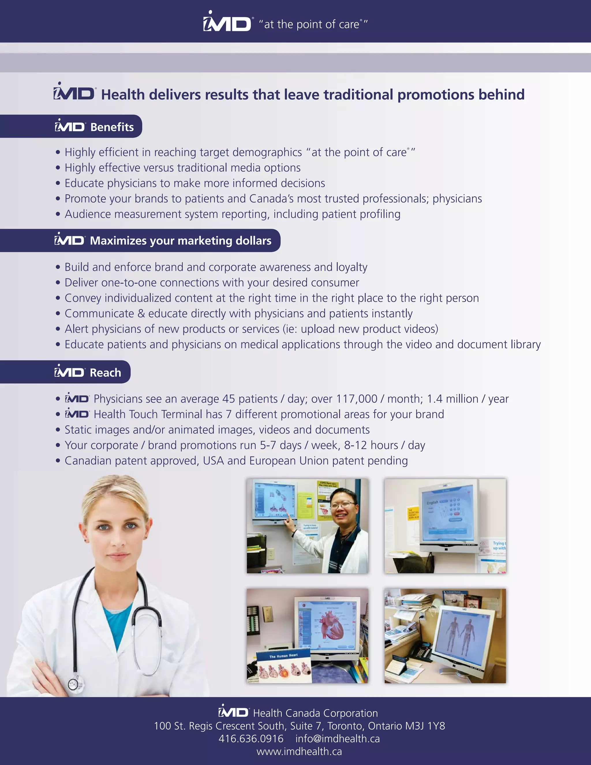 iMD Health Canada - Overview | PDF