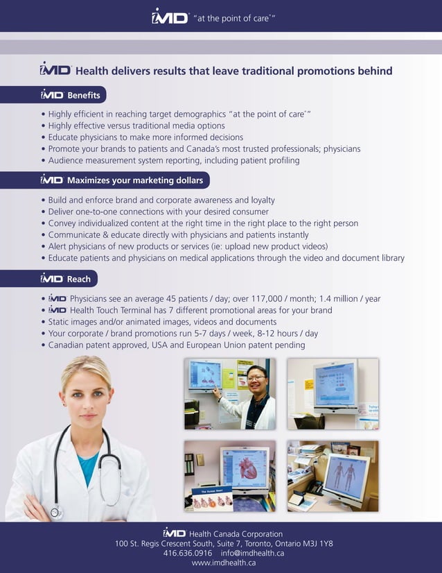iMD Health Canada - Overview | PDF
