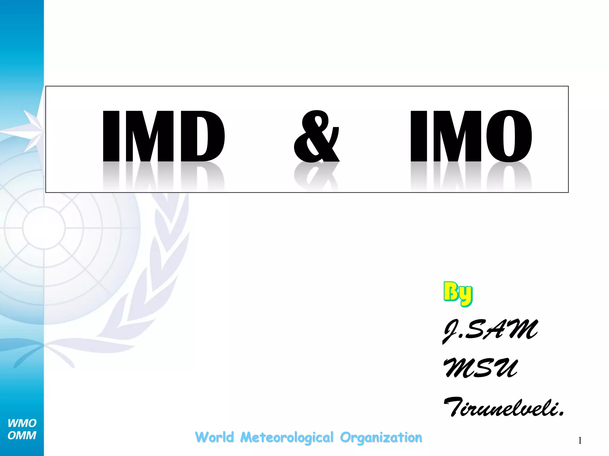 IMO & IMD | PDF