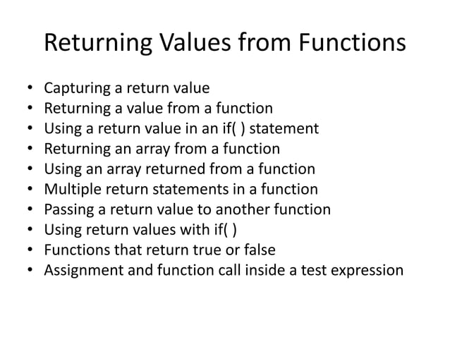Functions in php | PPTX