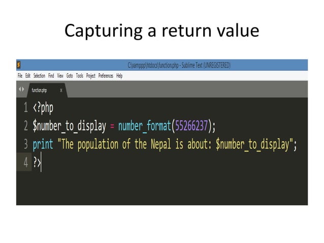Functions in php | PPTX