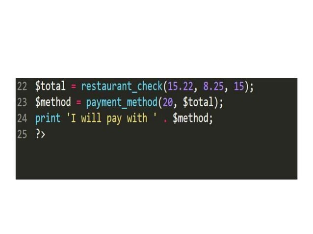Functions in php | PPTX