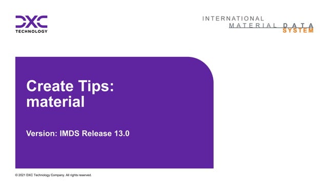 IMDS Create MDS tips_Material.pdf | Desktop Publishing | Computer ...