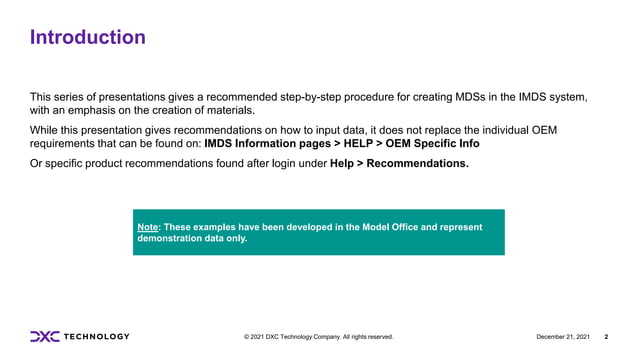 IMDS Create MDS tips_Material.pdf | Desktop Publishing | Computer ...