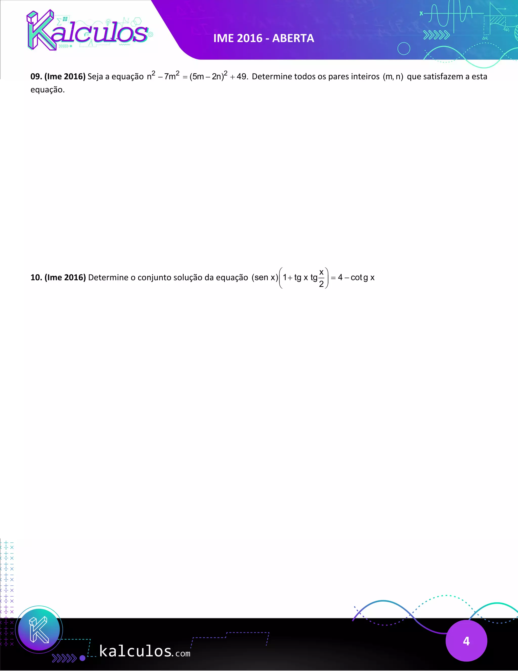 IME 2016 - aberta | PDF