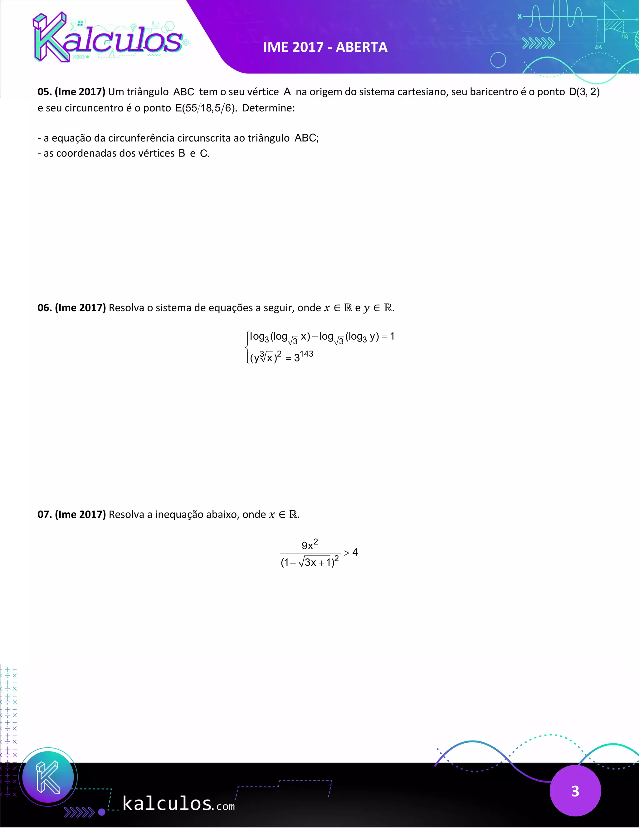 IME 2017 - aberta | PDF