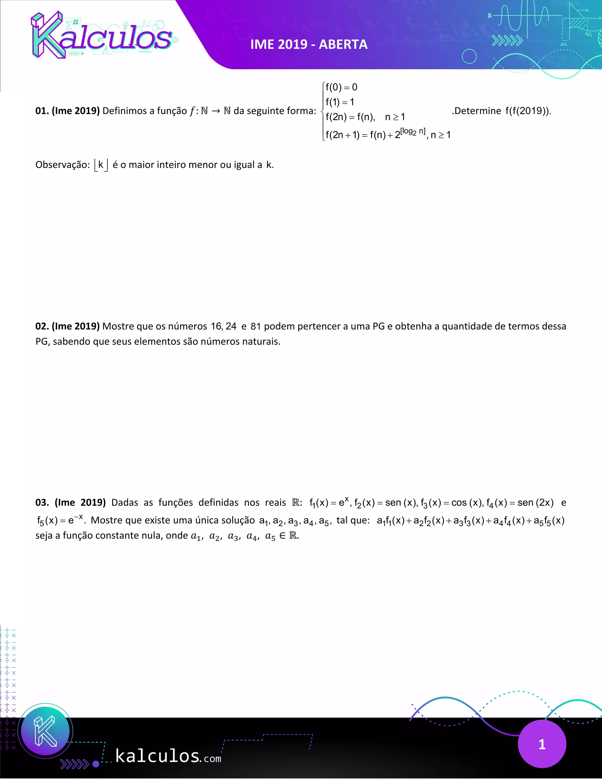 IME 2019 - aberta | PDF
