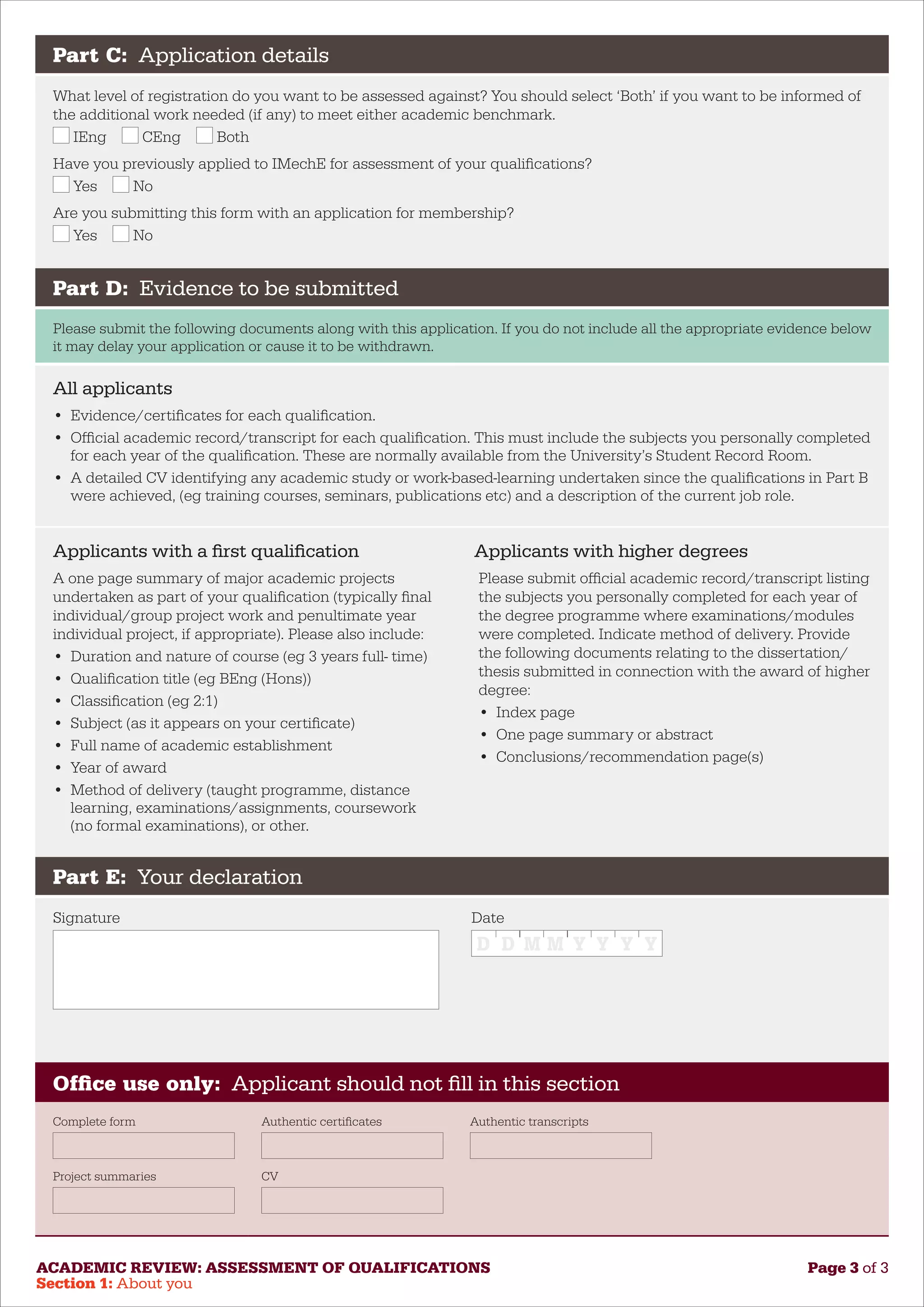 Imech e app_form_academic_review_v5in_tex | PDF