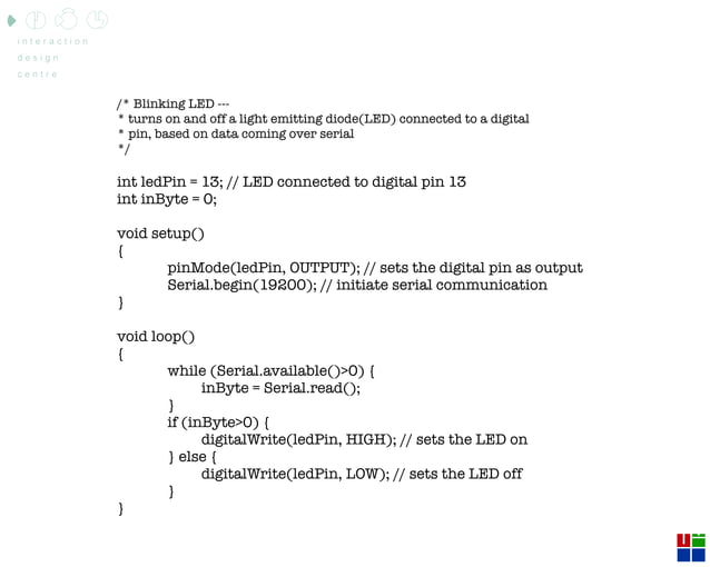 Arduino Lecture 1 - Introducing the Arduino | PPT