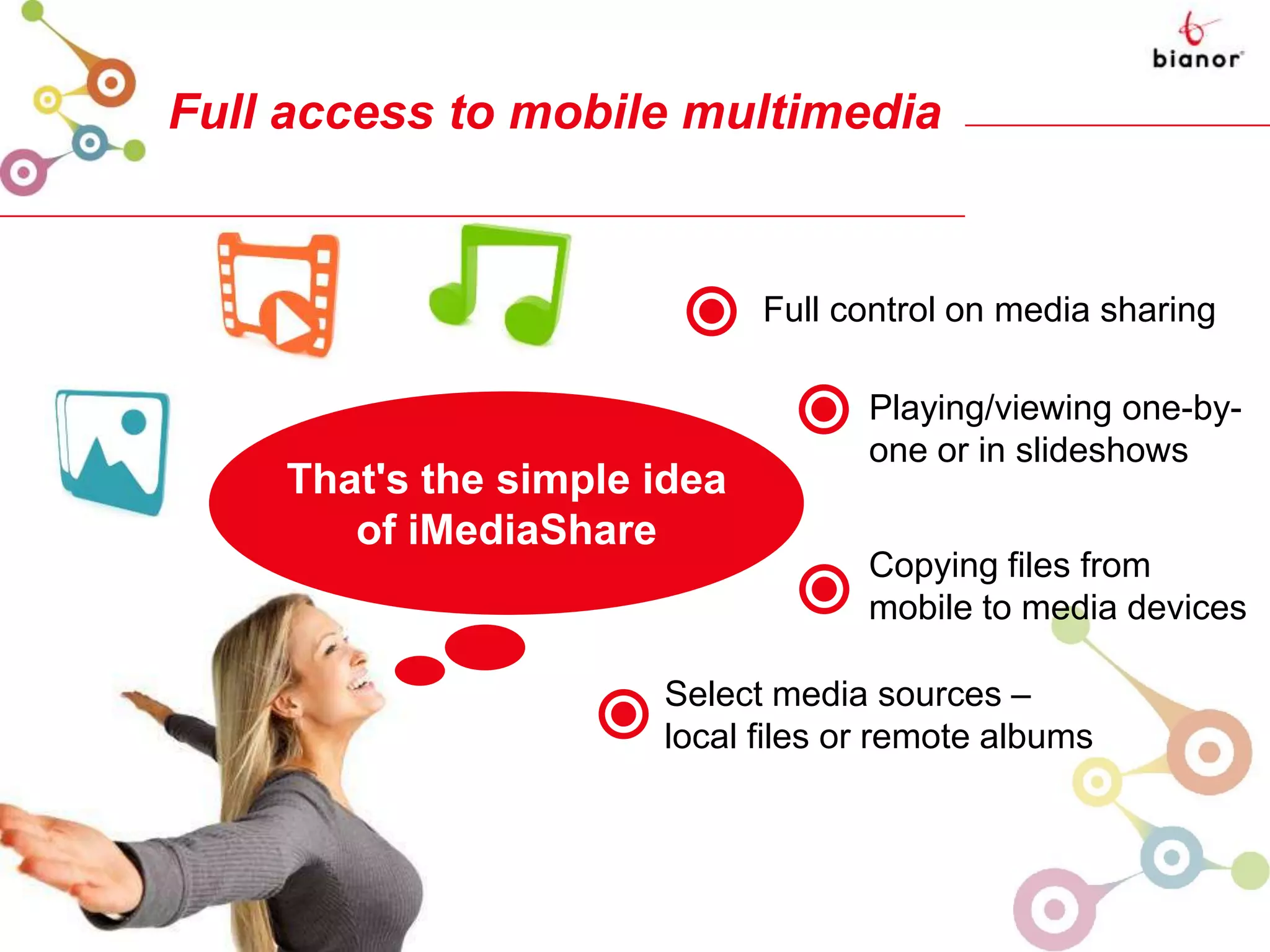 iMediaShare @ Mobile 2.0 Barcelona 2010 | PPT