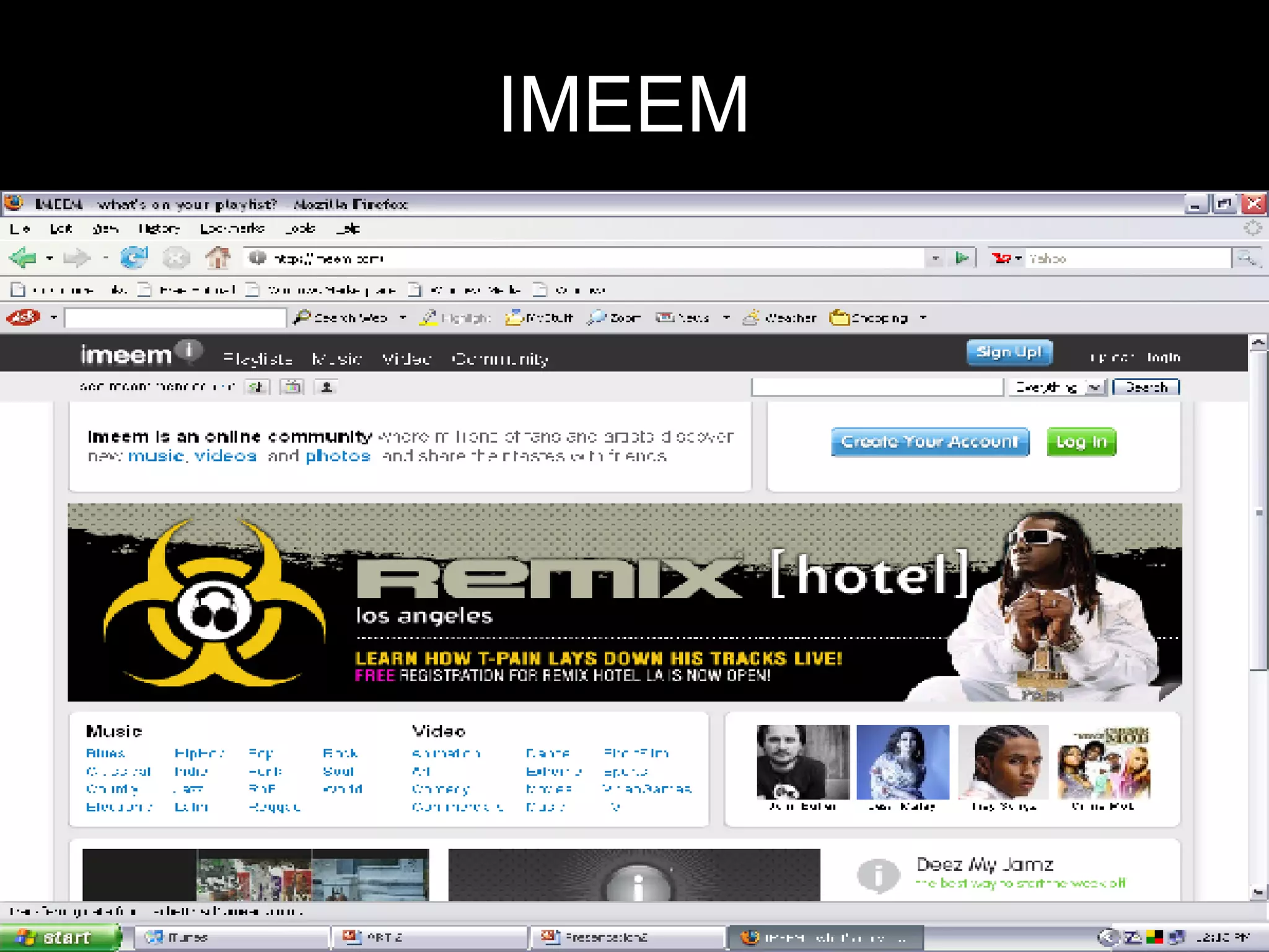 Imeem Presentation | PPT