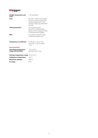 Imegger, mit 4002, cat iv insulation tester 1000 v, op 54 | PDF