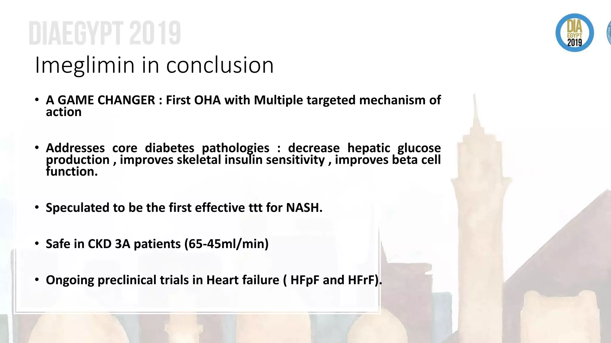 Imeglimin a new class a new approach for diabetes management | PPTX